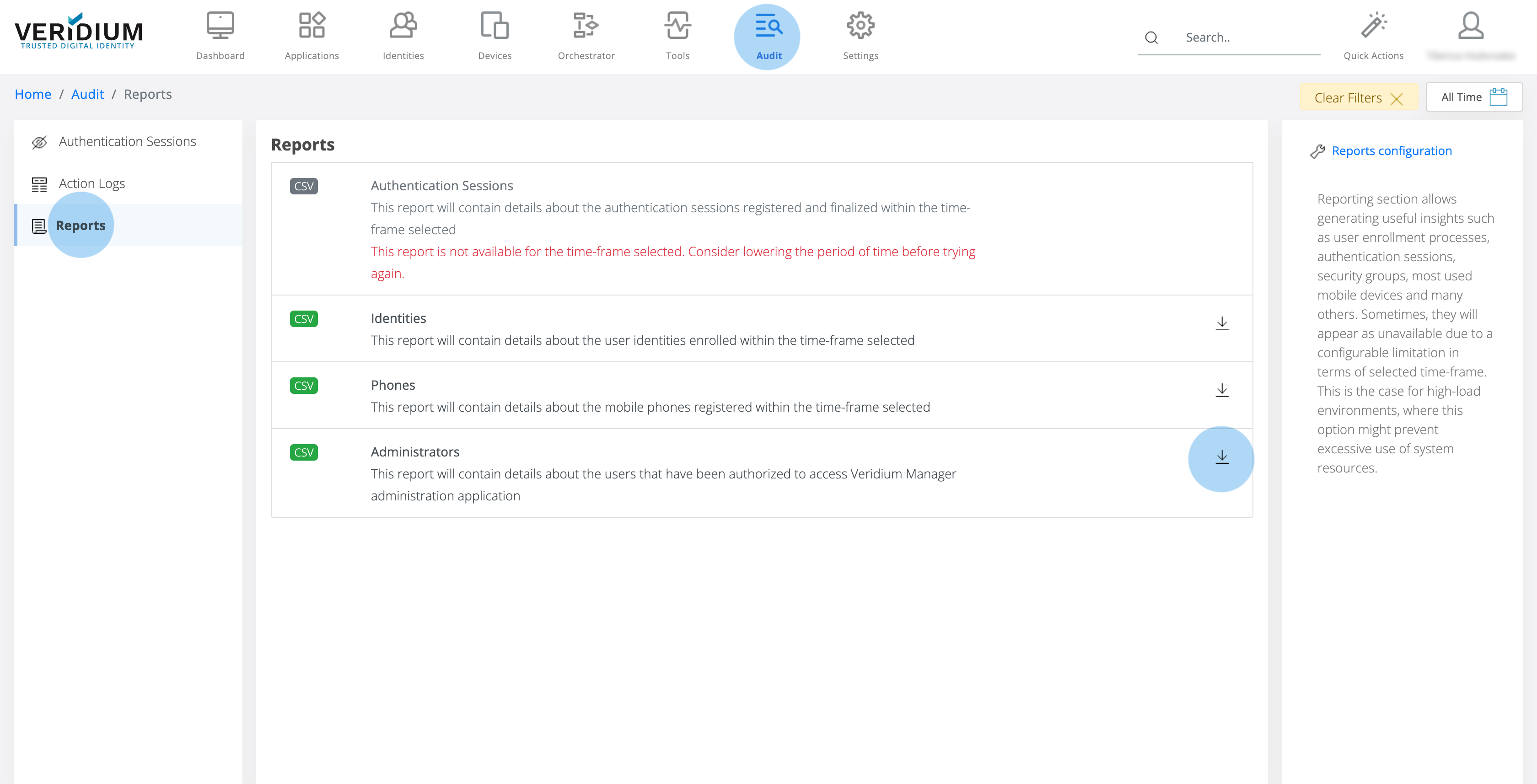 Authentication, Authorization and Audit in Veridium Manager