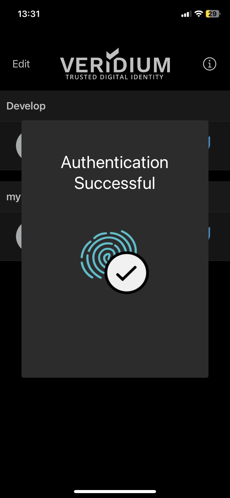 PUSH notification - authentication