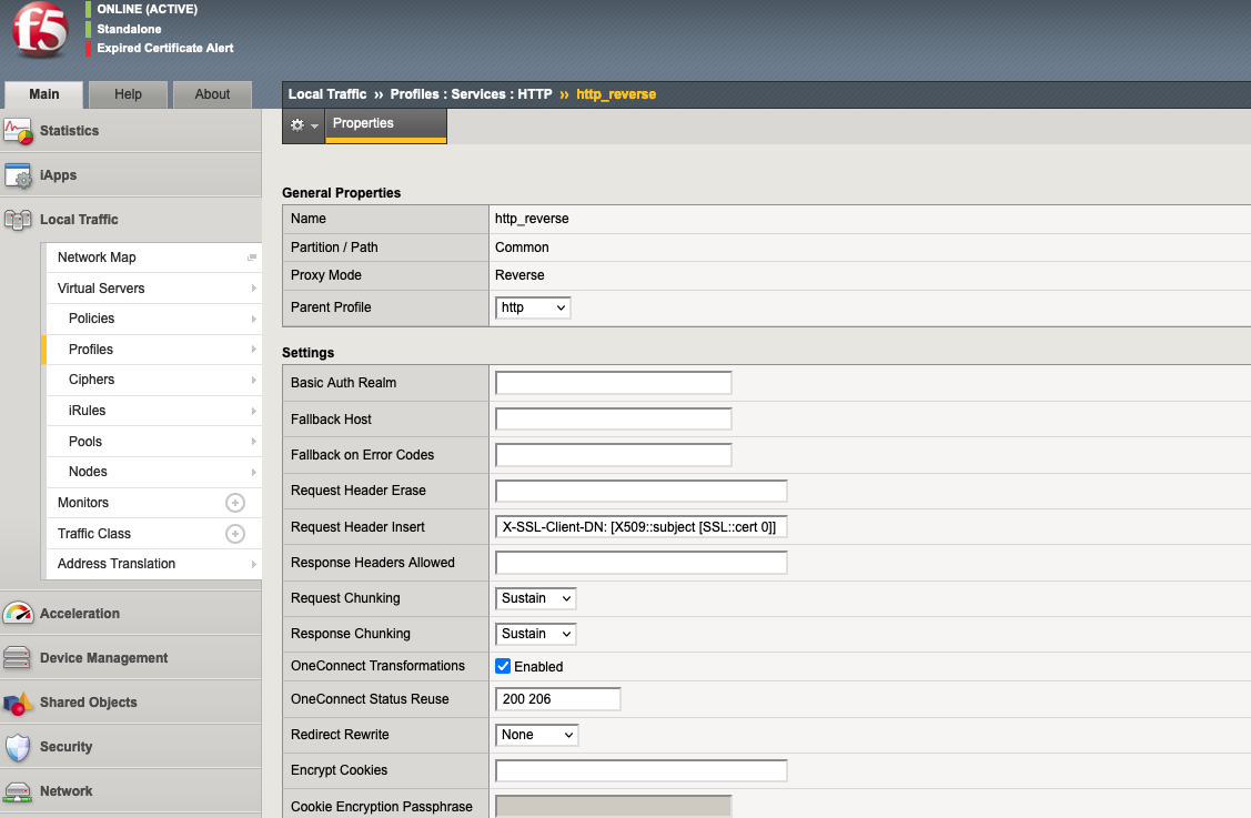 Additional way to configure in F5 header X-SSL-Client-DN