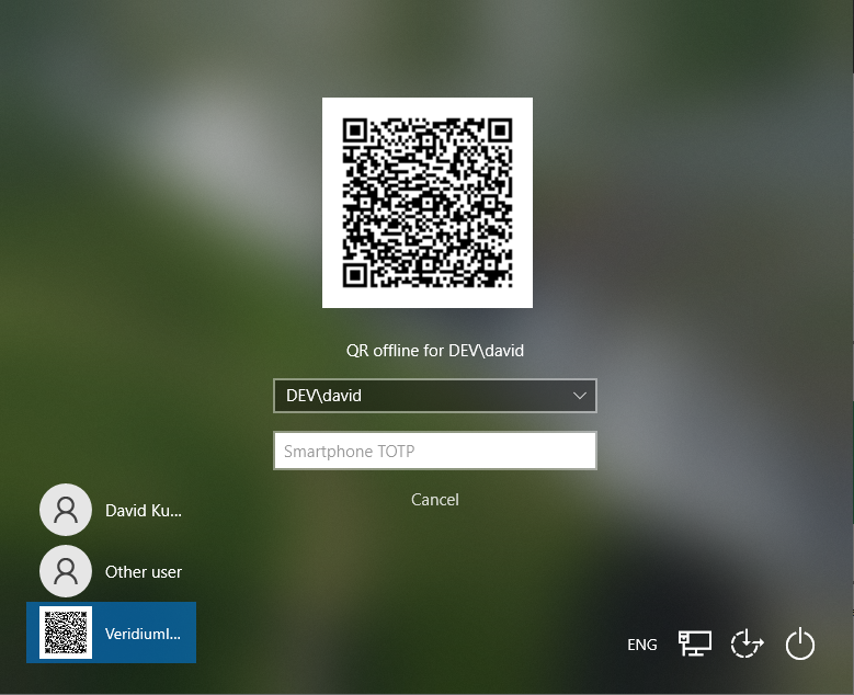 QR Offline - authentication