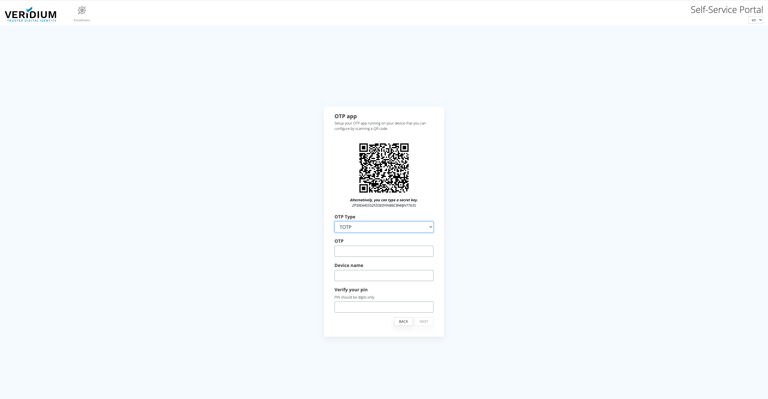 OTP authentication method