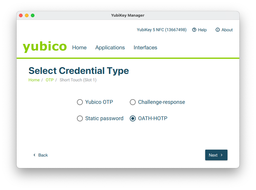 OTP authentication method