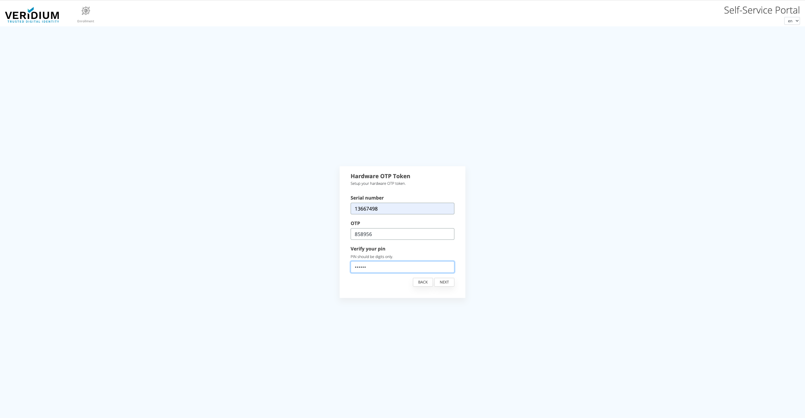 OTP authentication method