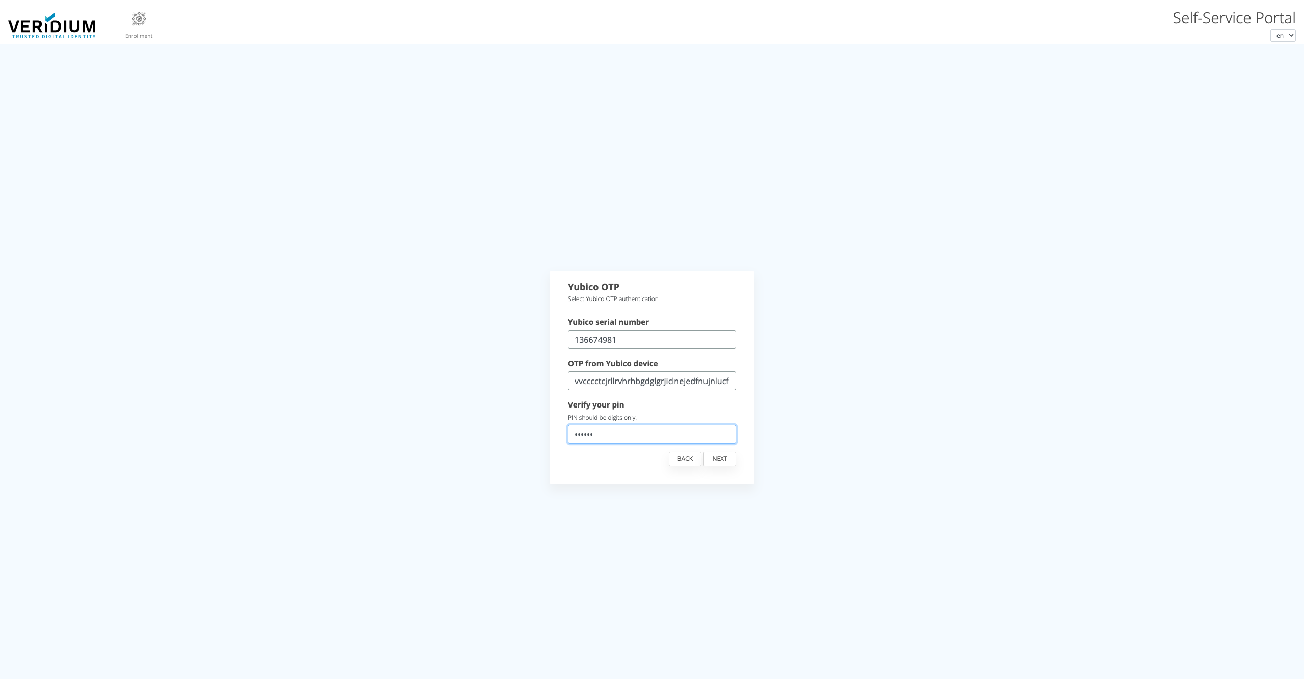 OTP authentication method