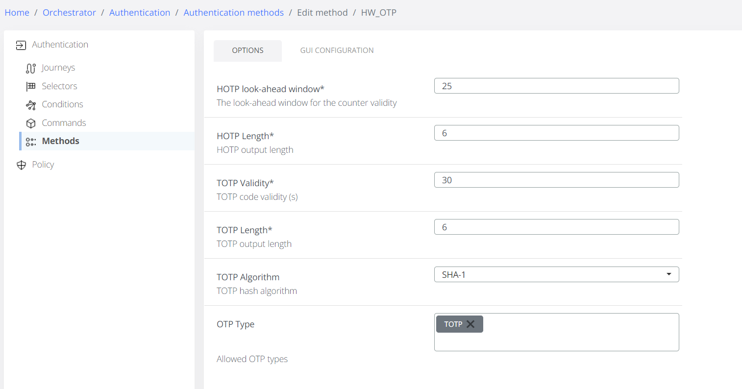 OTP authentication method