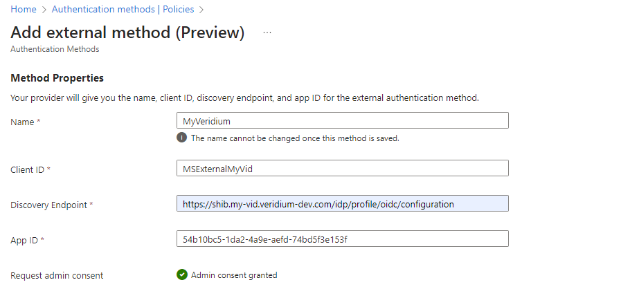 EAM - External Authentication Method