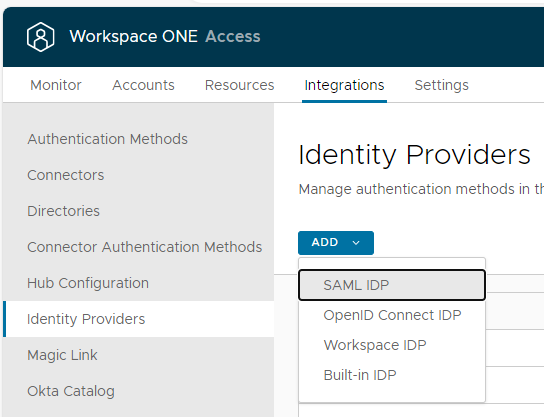 VMWare Workspace One and VeridiumID SAML integration