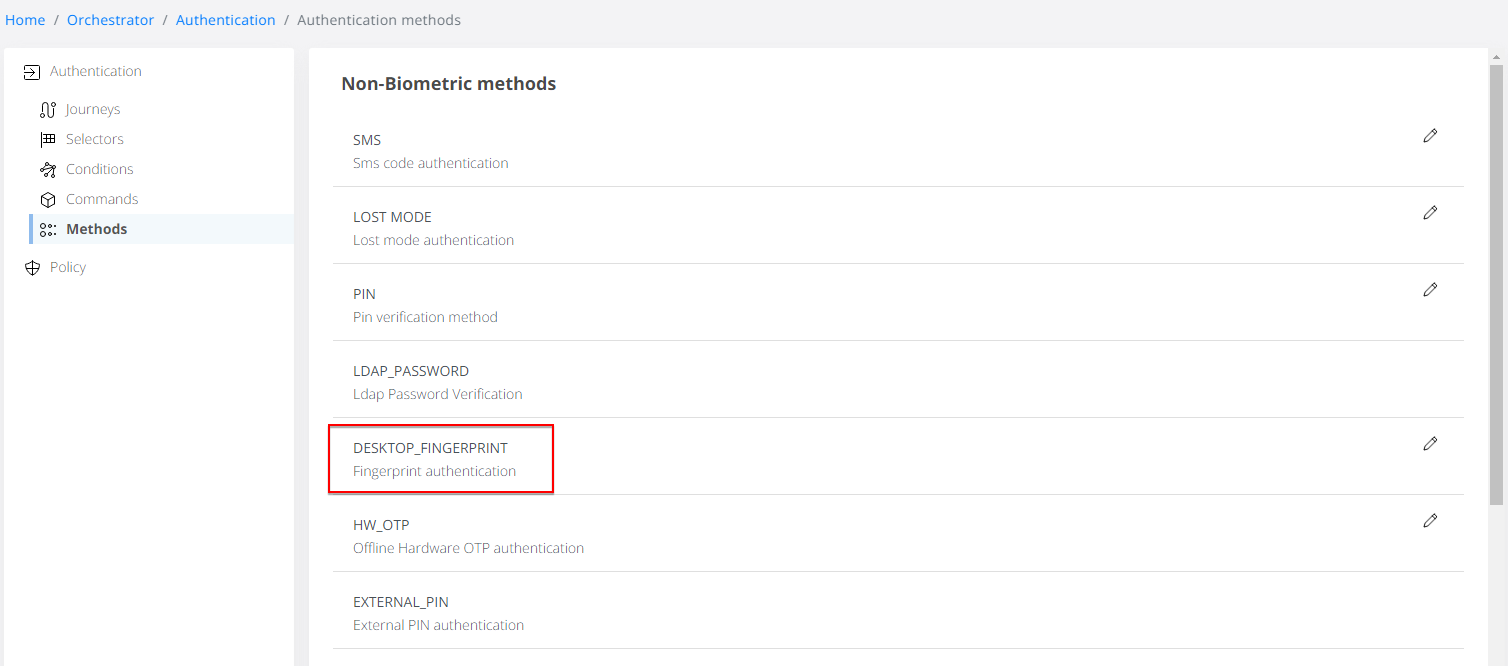 Using Thales Fingerprint Sensor with web enrolment and authentication
